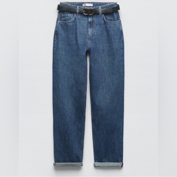 Zara | Jeans | Zara Jeans Z975 Selvedge Relax Fit Cinturn | Poshmark